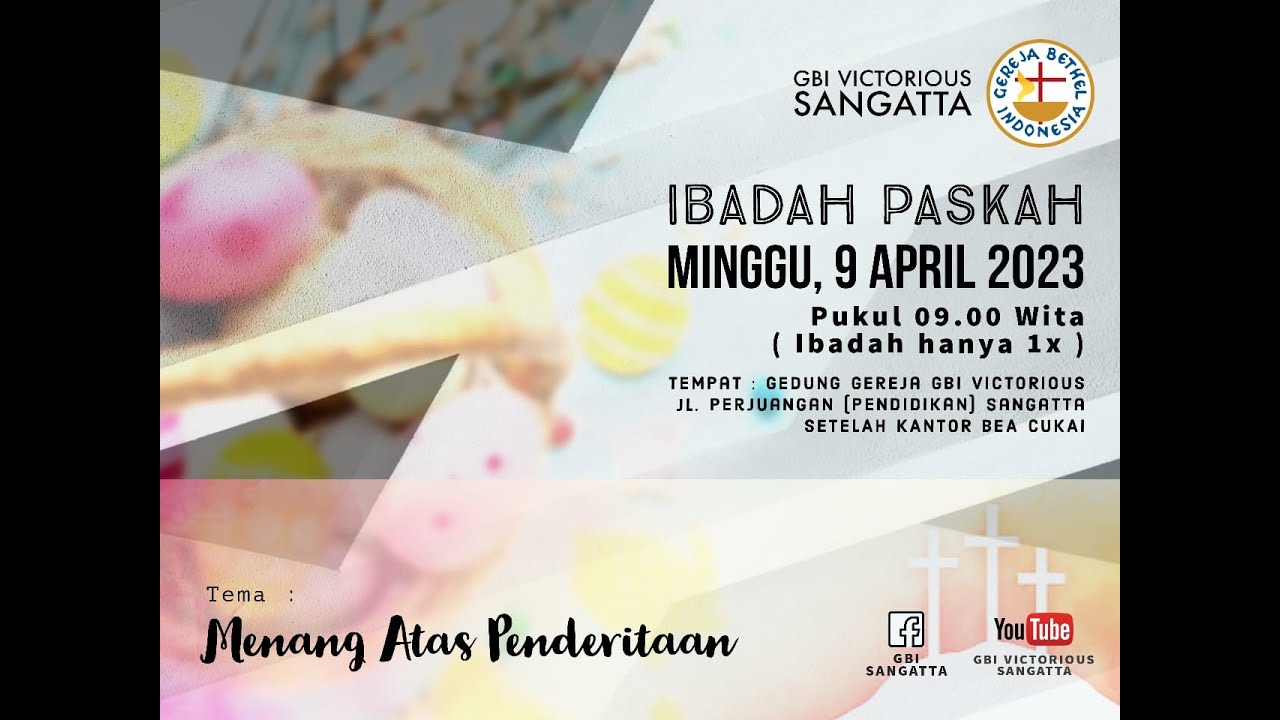 Ibadah Jumat Agung Gbi Victorious Sangatta 07 April 2023 Youtube