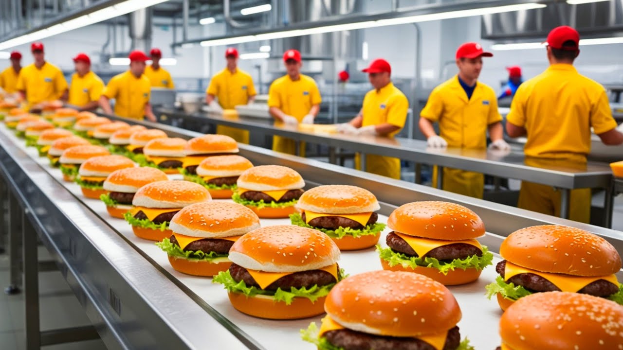 How McDonald's Hamburgers Are Manufactured | Inside the Hamburger ...