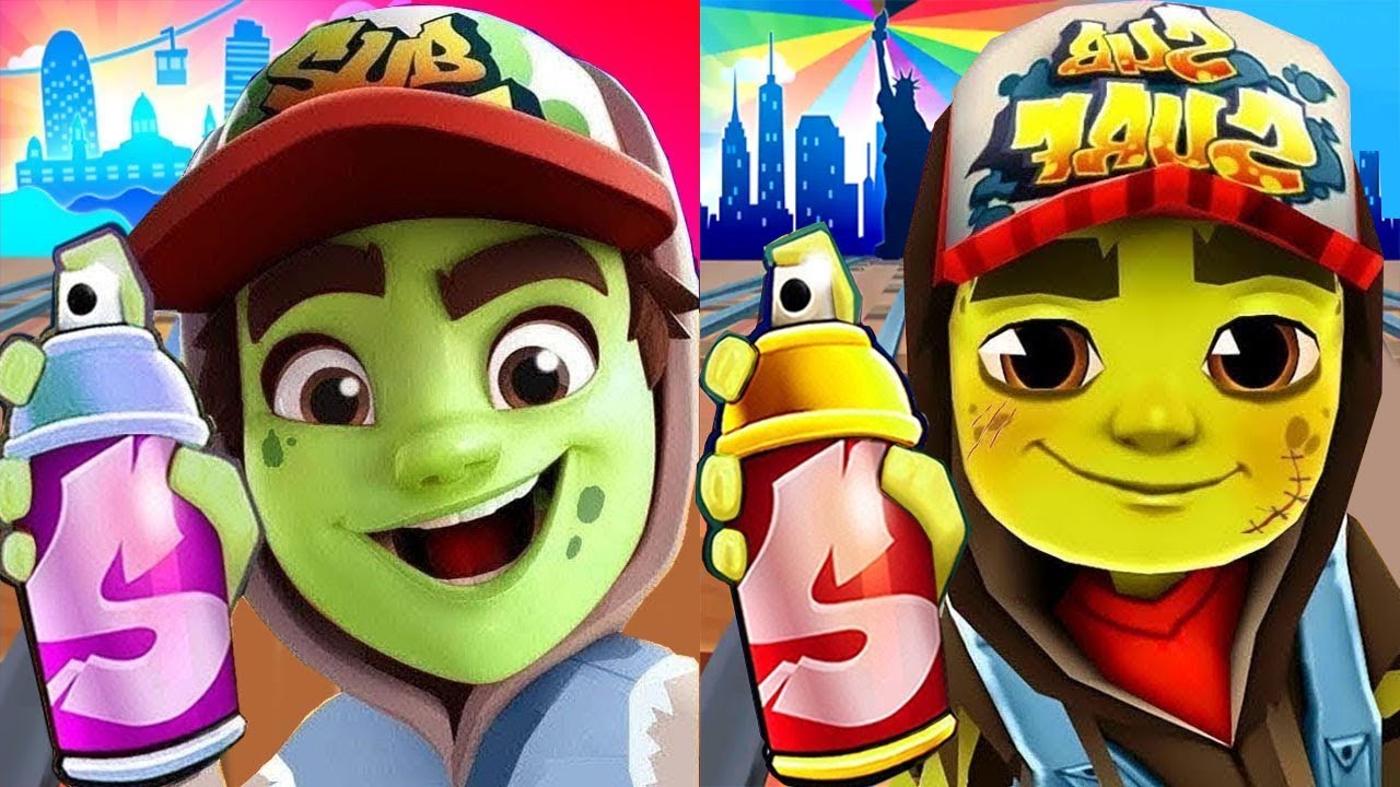 Subway Surfers New York 2023 Zombie Jake vs 3D Zombie Jake Subway Run ...