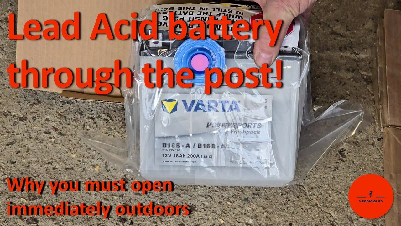 Lead Acid battery through the post - YouTube