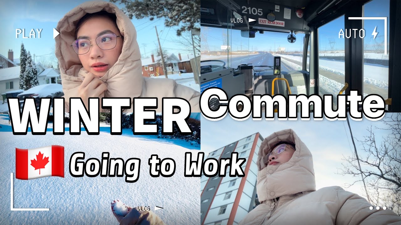 WINTER COMMUTE to my JOB TRAINING 🇨🇦|Pinay in Canada - YouTube