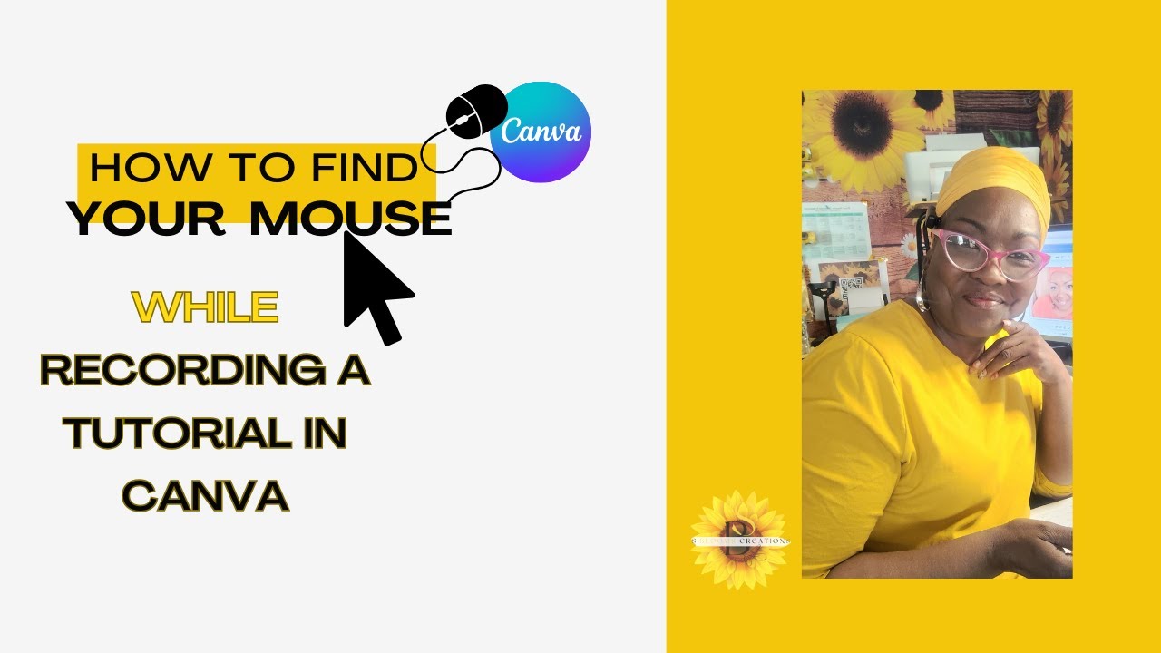HOW TO FIND YOUR MOUSE WHILE RECORDING A TUTORIAL IN CANVA - YouTube