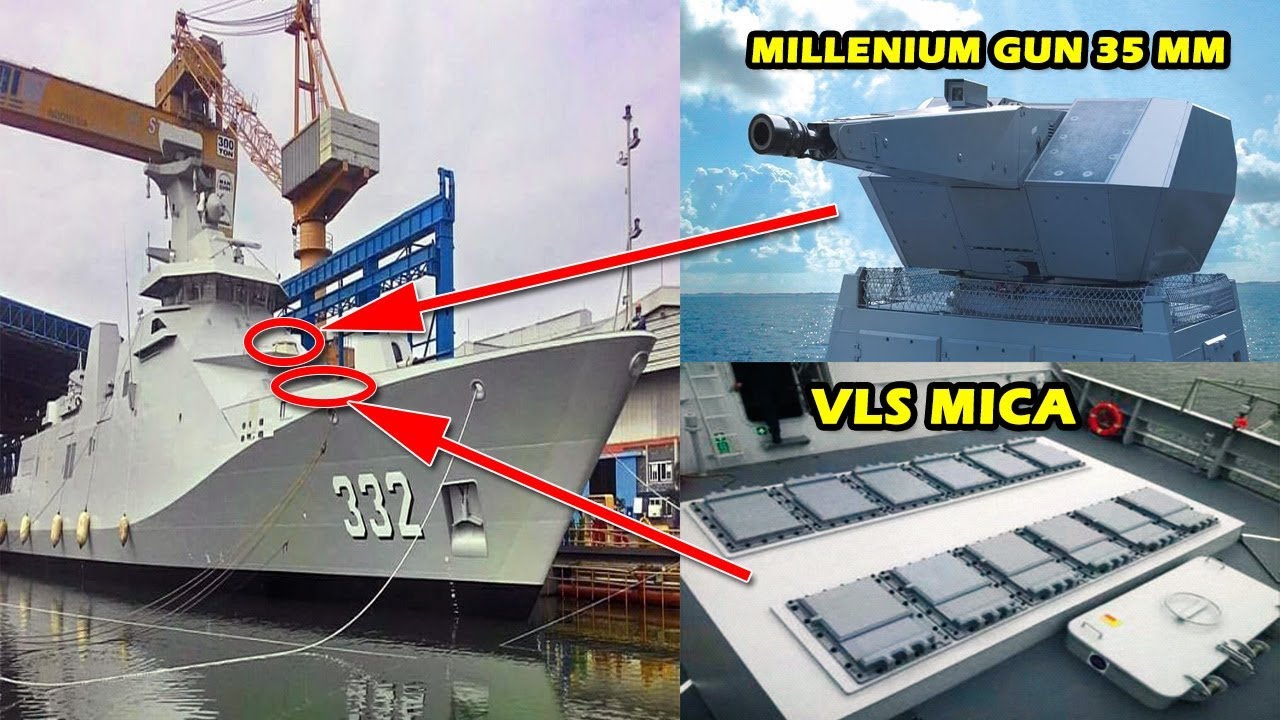 BAGUS !! KAPAL FREGAT KRI I GUSTI NGURAH RAI 332 DIPASANGI MILLENIUM ...