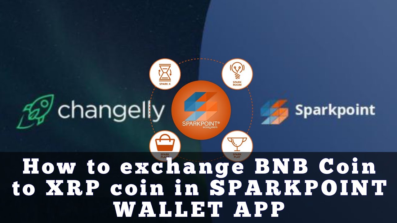 How to Exchange BNB coin to XRP coin in SPARKPOINT WALLET APP - YouTube