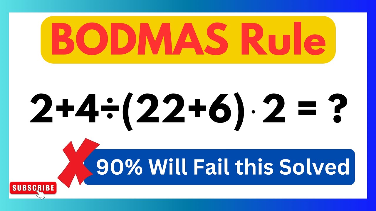 Bodmas Rule || 90% people are fail to get right answer ...