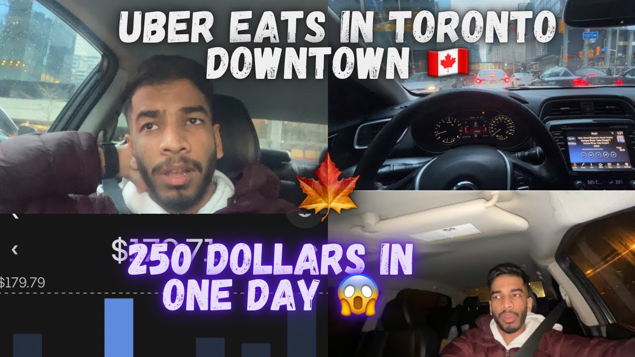 UBER EATS IN TORONTO DOWNTOWN CANADA 🇨🇦 | UBER EATS IN TORONTO 🍁 ...