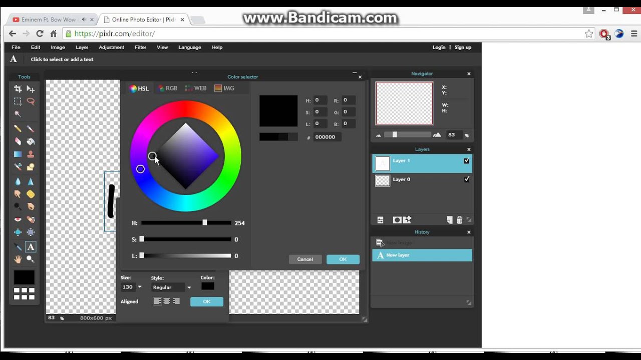 How to Make a png or logo watermark with Pixlr - YouTube