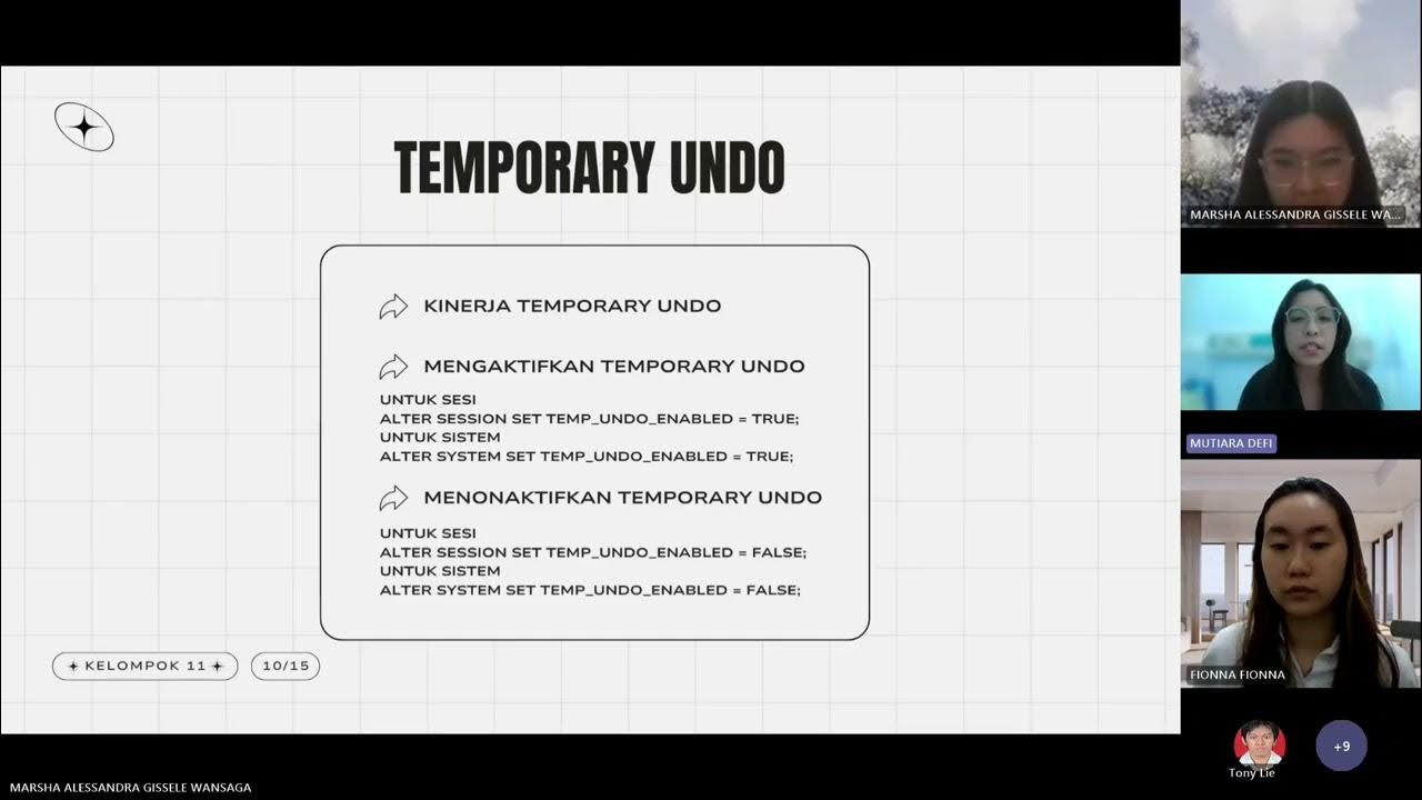 Presentasi Oracle Database Administrator Kelompok 11 (Managing Undo) - YouTube