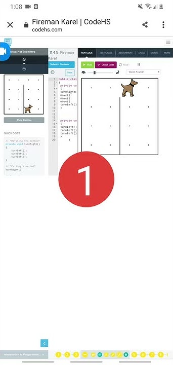 Exercise 11.4.5: Fireman Karel Упражнение 11.4.5: Пожарный Карел - YouTube