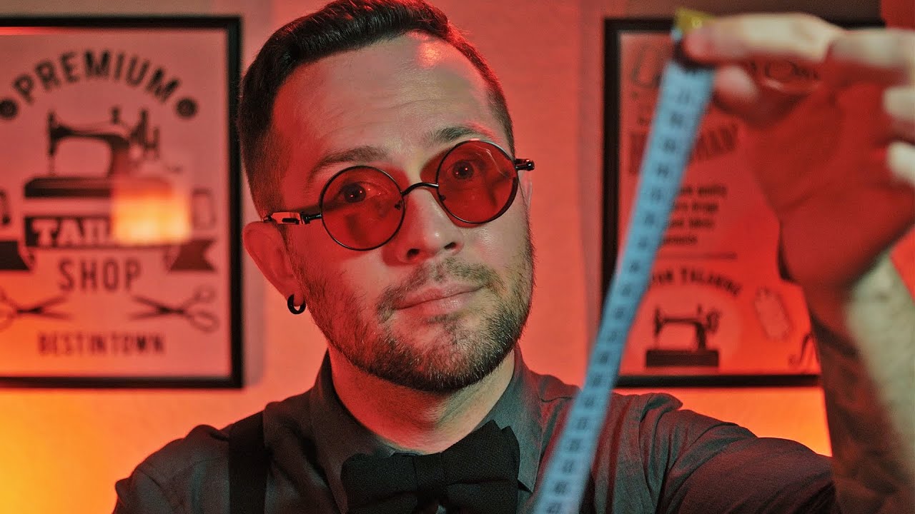 ASMR Tailor Measures Your Face To Make a Mask (Whisper, Personal ...
