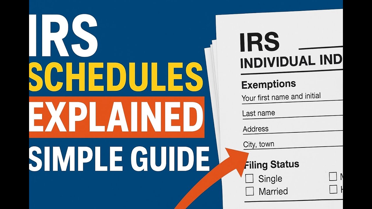 IRS Schedules Explained — Simple Guide for Beginners (Easy Examples ...