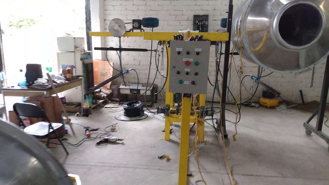 Rotomoldeo maquina de flama abierta. Inversión rápida y segura - YouTube