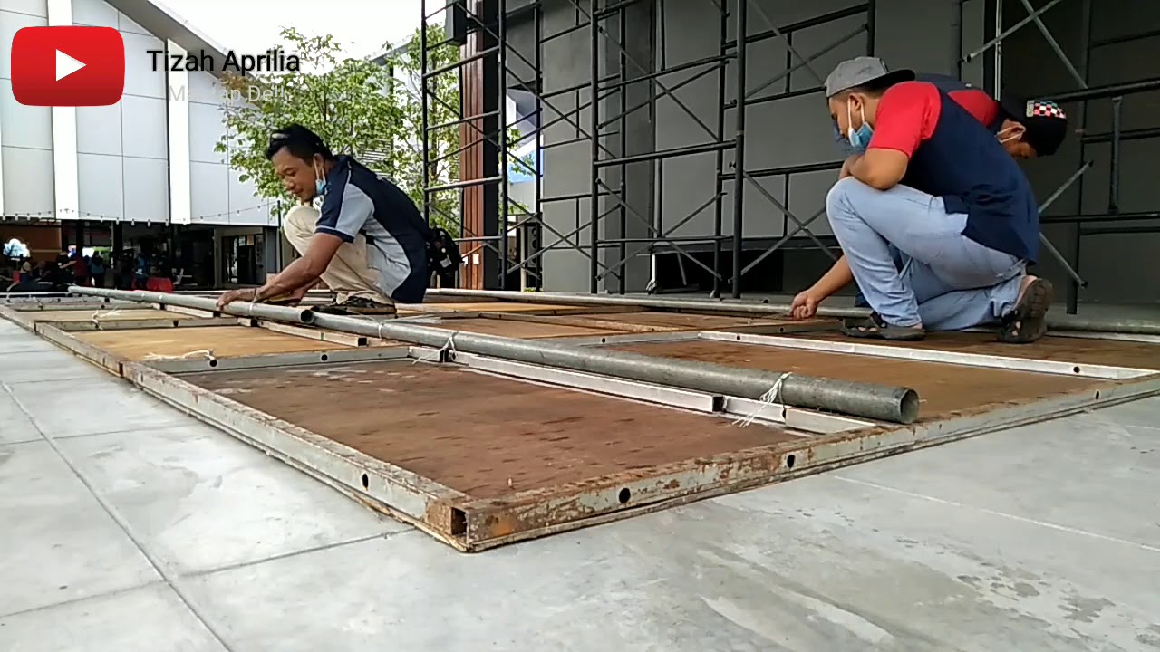 Cara" Pasang Backdrop Panel Di Atas pentas..!! - YouTube