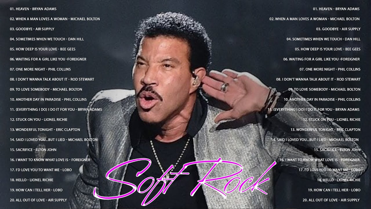 Lionel Richie, Phil Collins, Eric Clapton, Lobo🔥Best Soft Rock 80's 90 ...