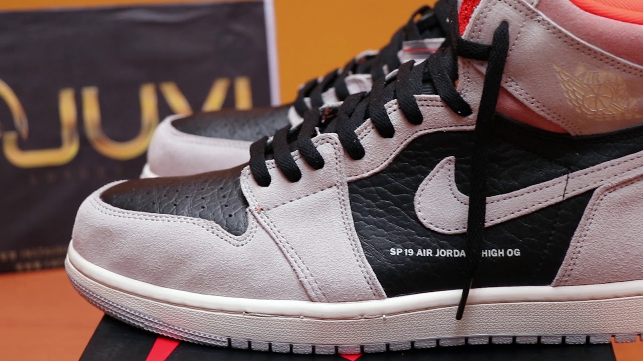 JORDAN 1 RETRO HIGH NEUTRAL GREY HYPER CRIMSON - JUVI PERÚ - YouTube