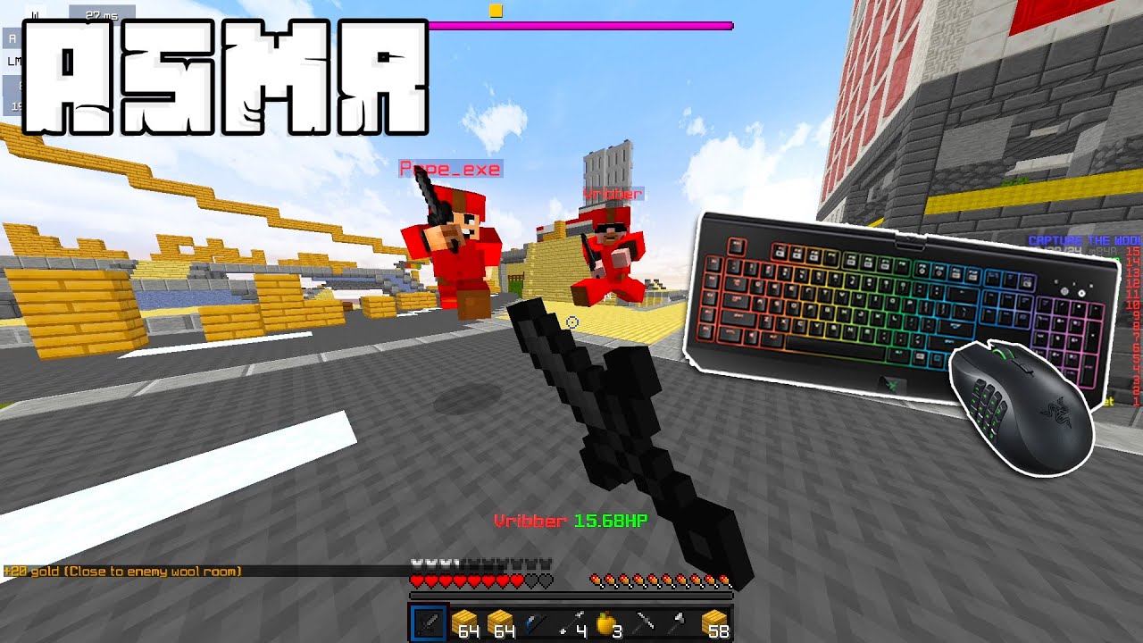 [ASMR] Hypixel Capture the Wool | Keyboard and Mouse Sounds - YouTube