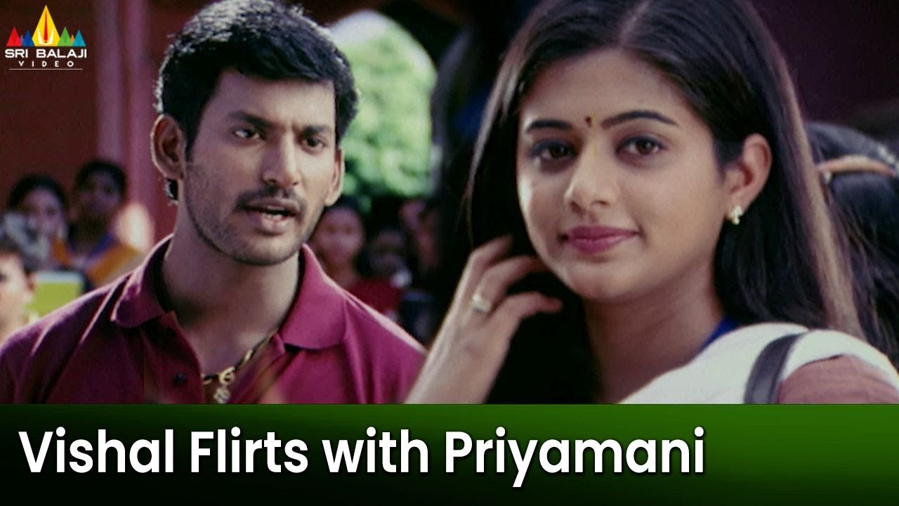 Vishal Flirts with Priyamani | Bhayya | Telugu Movie Scenes ...