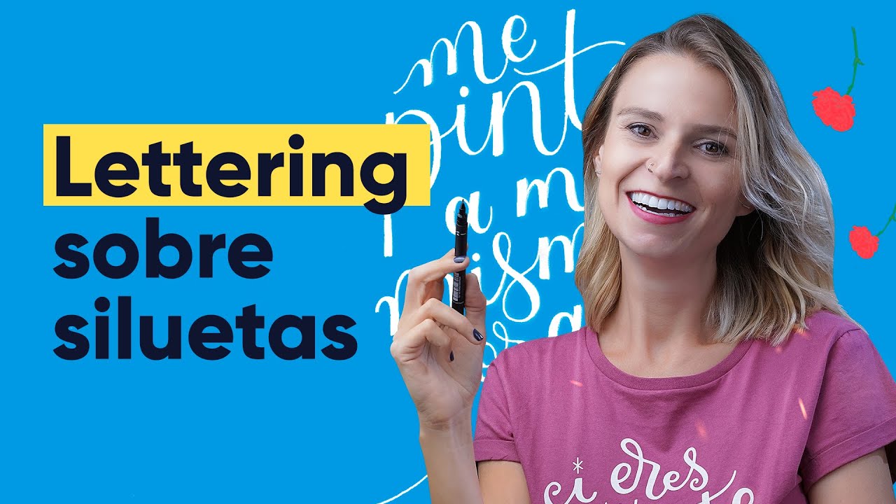 Lettering: composición sobre siluetas con Marta Velázquez - YouTube