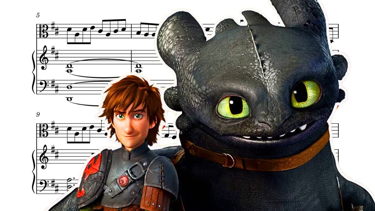 Test Drive (from How to Train Your Dragon) EASY VIOLA & PIANO Sheet ...