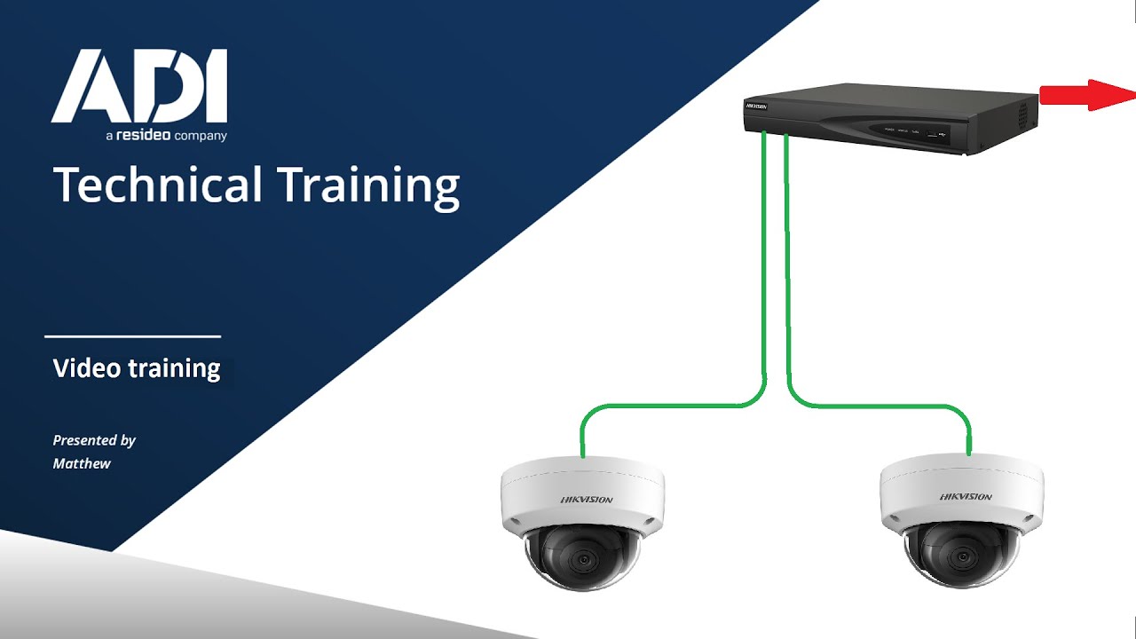 Hikvision NVR setup POE cameras connected to the NVR ports. - YouTube