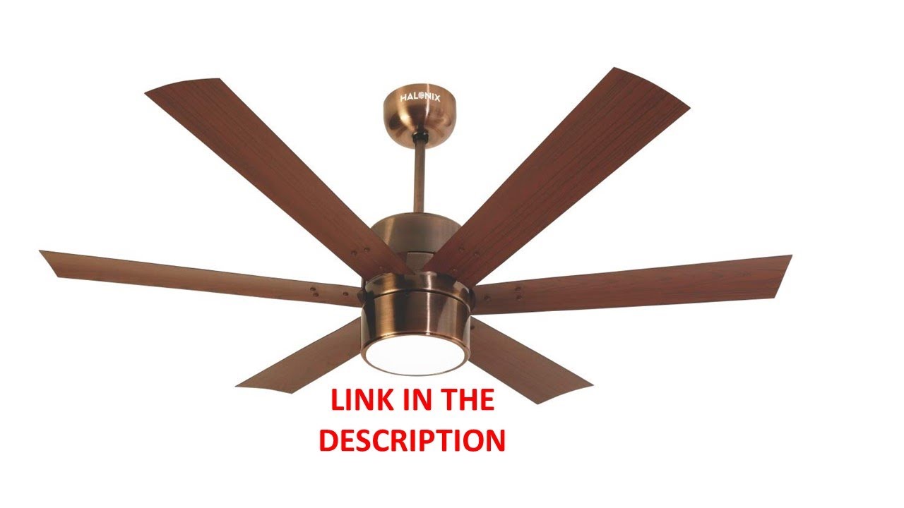 Halonix Hexa Antique Ceiling Fan || Remote Lights - YouTube