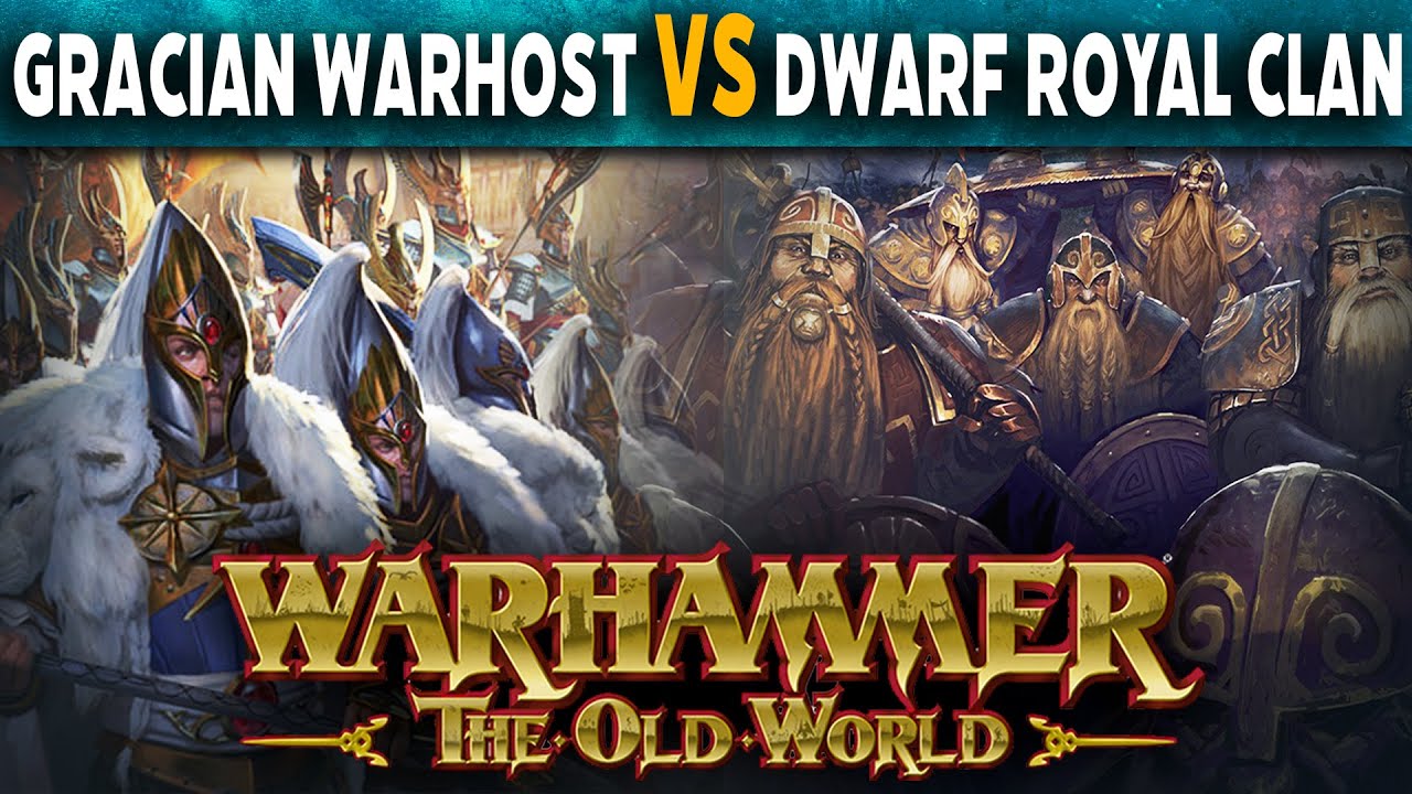 High Elf Chracian Warhost vs Dwarf Royal Clans - Warhammer The Old ...