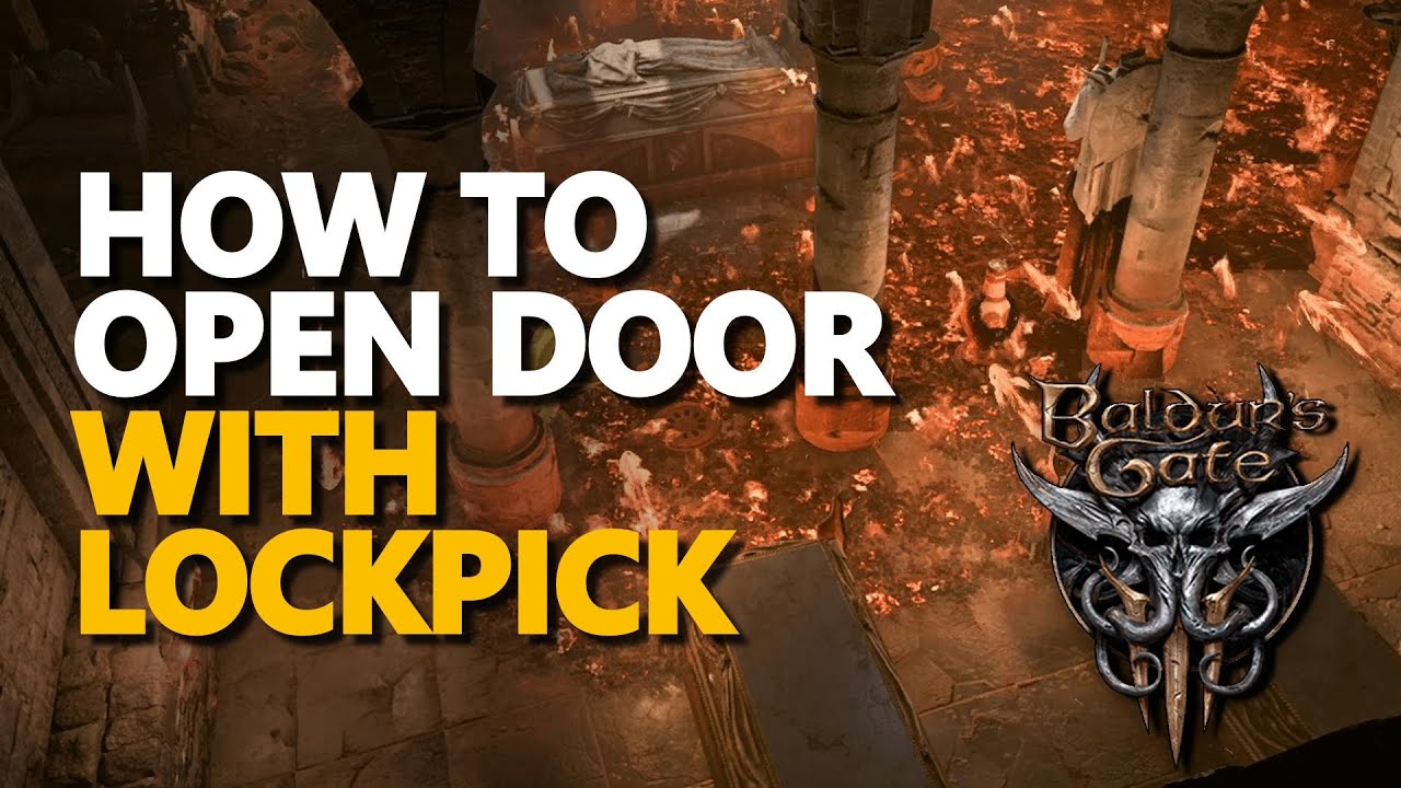 How to open door with lockpick Baldur's Gate 3 - YouTube