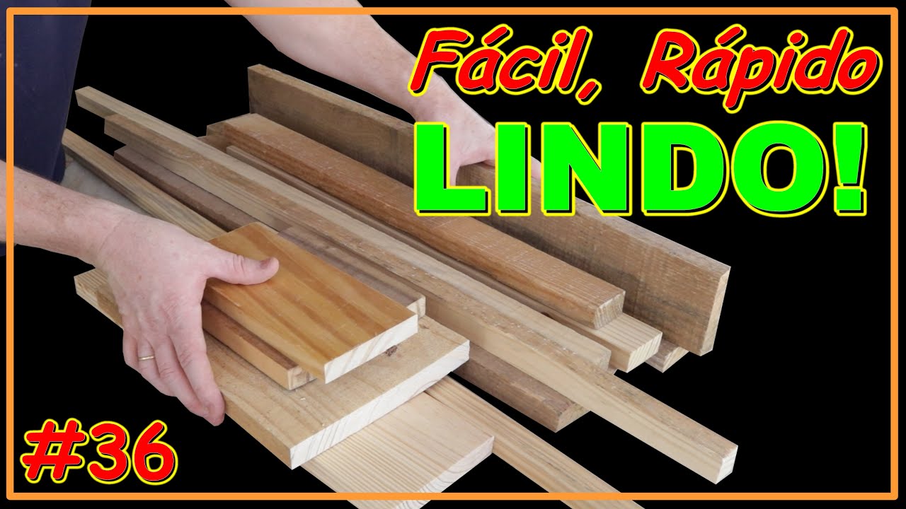 FÁCIL RÁPIDO E LINDO, FEITO COM RETALHOS DE MADEIRA (VÍDEO #36) # ...
