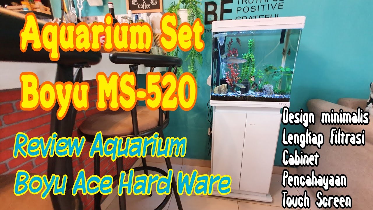 Review Aquarium Set Boyu MS-520M White | Minimalis Lengkap #aquarium # ...