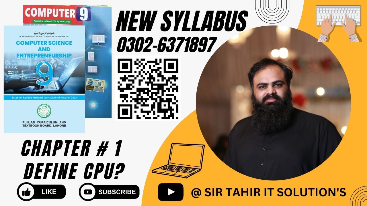 9th New Syllabus- Computer - Chapter 1 - Lecture 6 CPU Working and ...