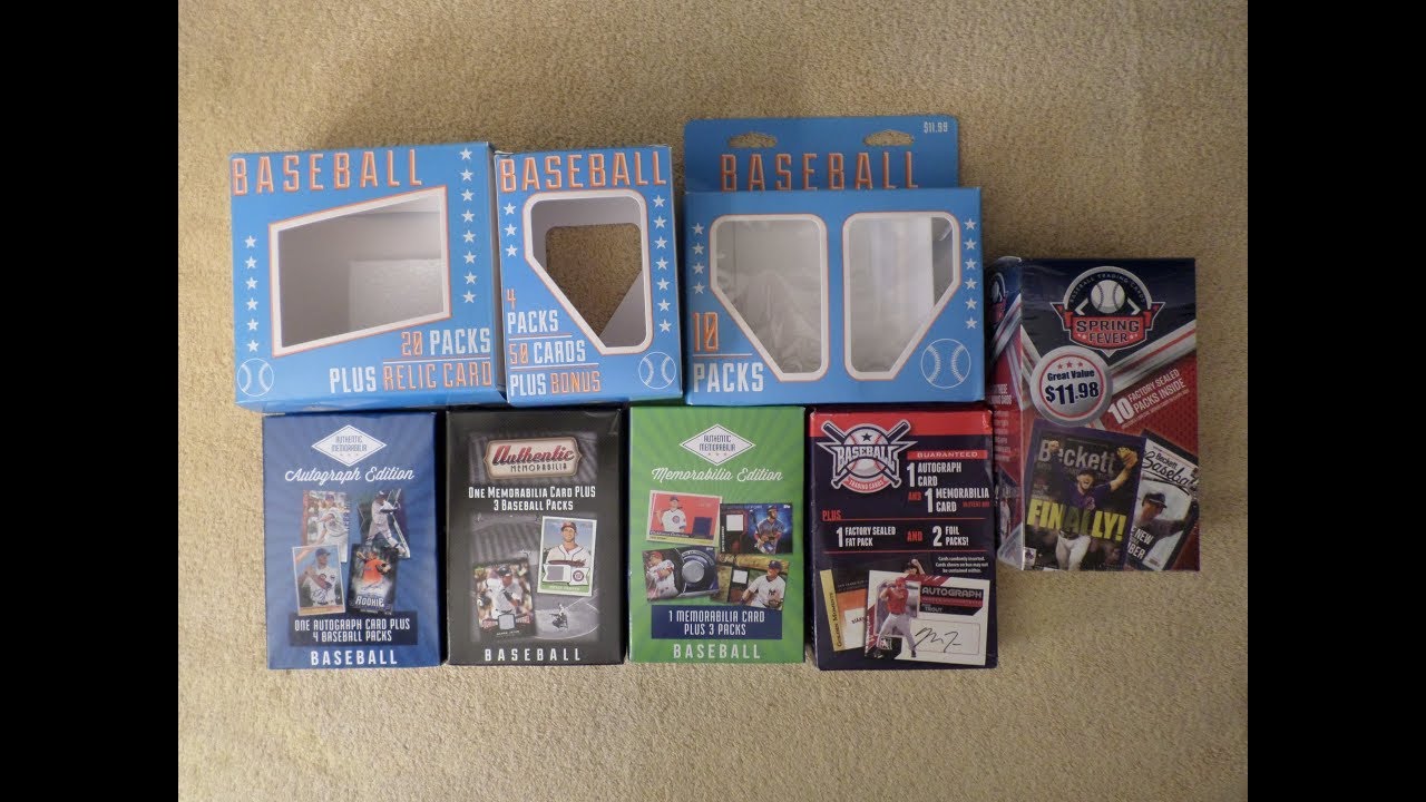 Fairfield Baseball Card Repack - Compilation Of Boxes Opened So Far