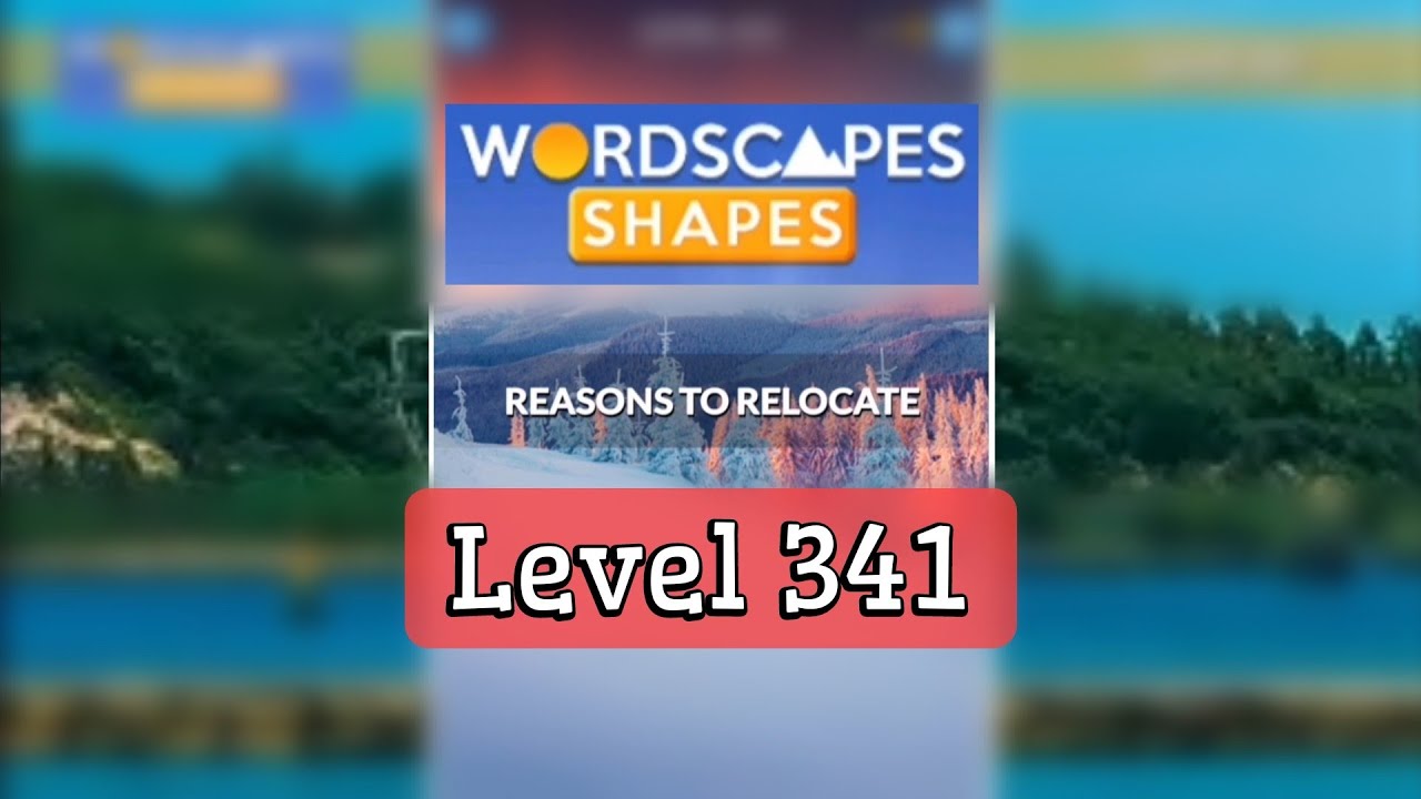 Wordscapes SHAPES level 341 gameplay | Answers | Solution - YouTube