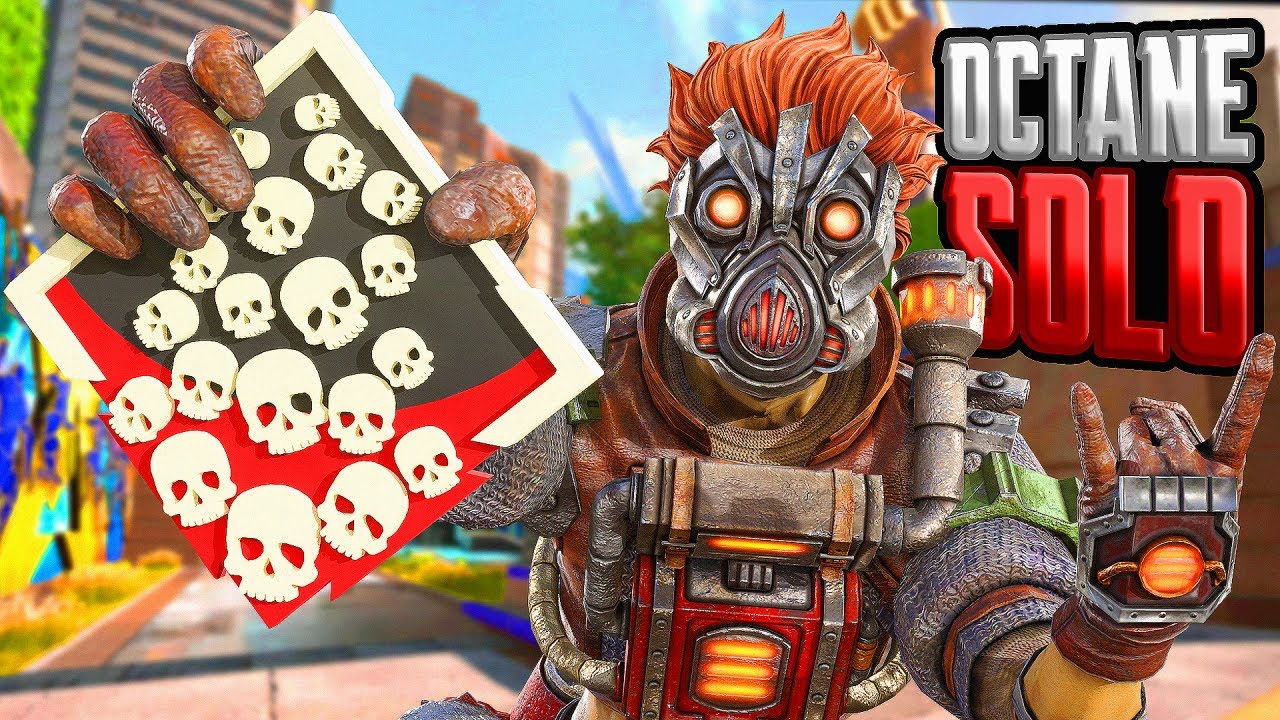 SOLO Octane 21 KILLS and 4,400 Damage Apex Legends Gameplay Season 19 ...