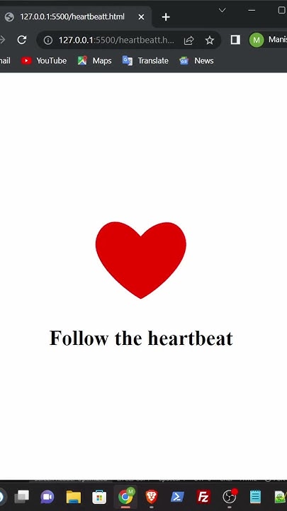 How To Make Heartbeat Vibe Html Css Beginnger Tutorial Youtube