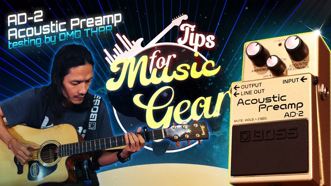BOSS AD-2 Acoustic Preamp - YouTube