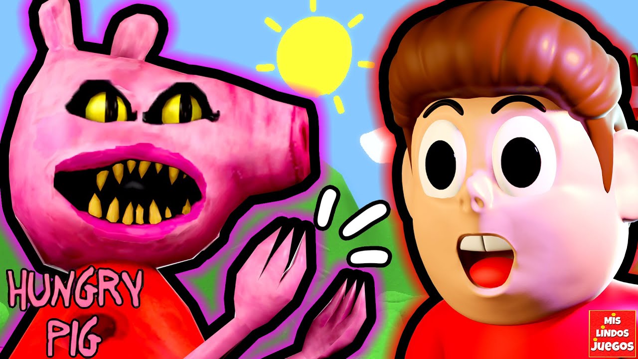 ESCAPAMOS DE HUNGRY PIG EN ROBLOX 😱 PEPPA PIG.EXE VS MIS LINDOS JUEGOS😂 ...