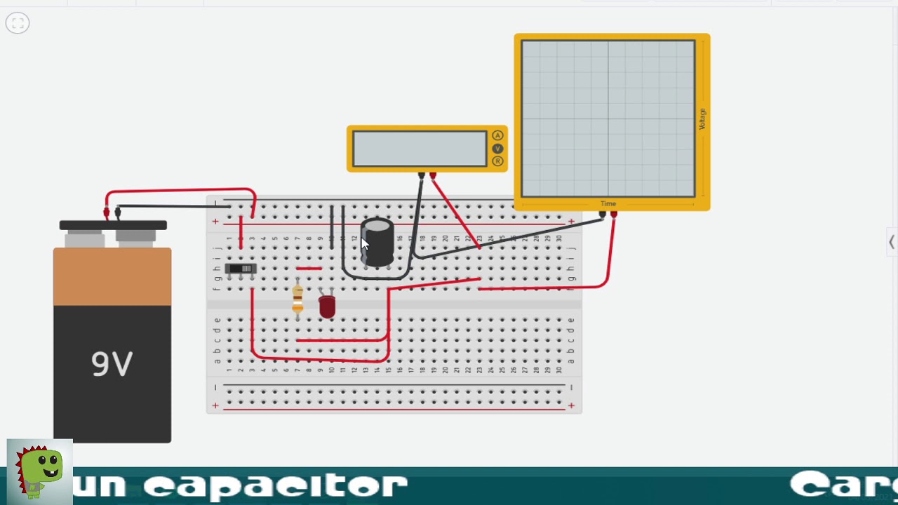 cargar y descargar un capacitor - YouTube