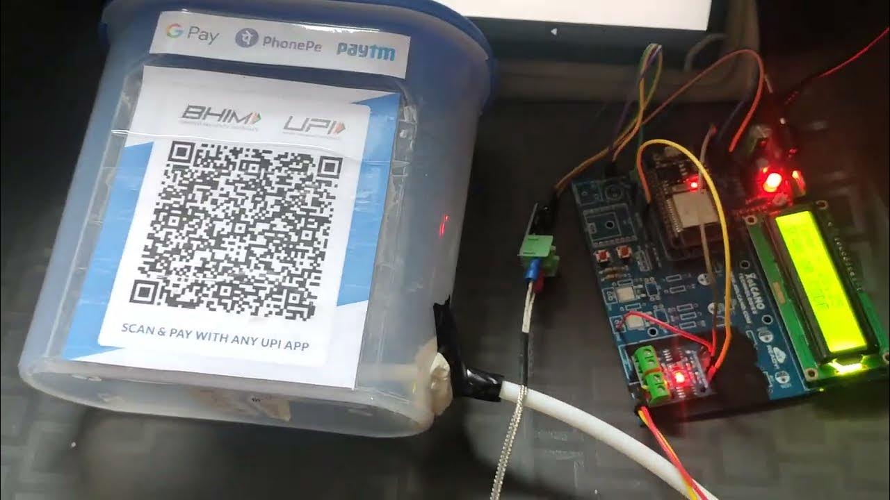 ESP32 Firebase Based UPI Vending Machine Prototype (TEA) #arduino #upi - YouTube