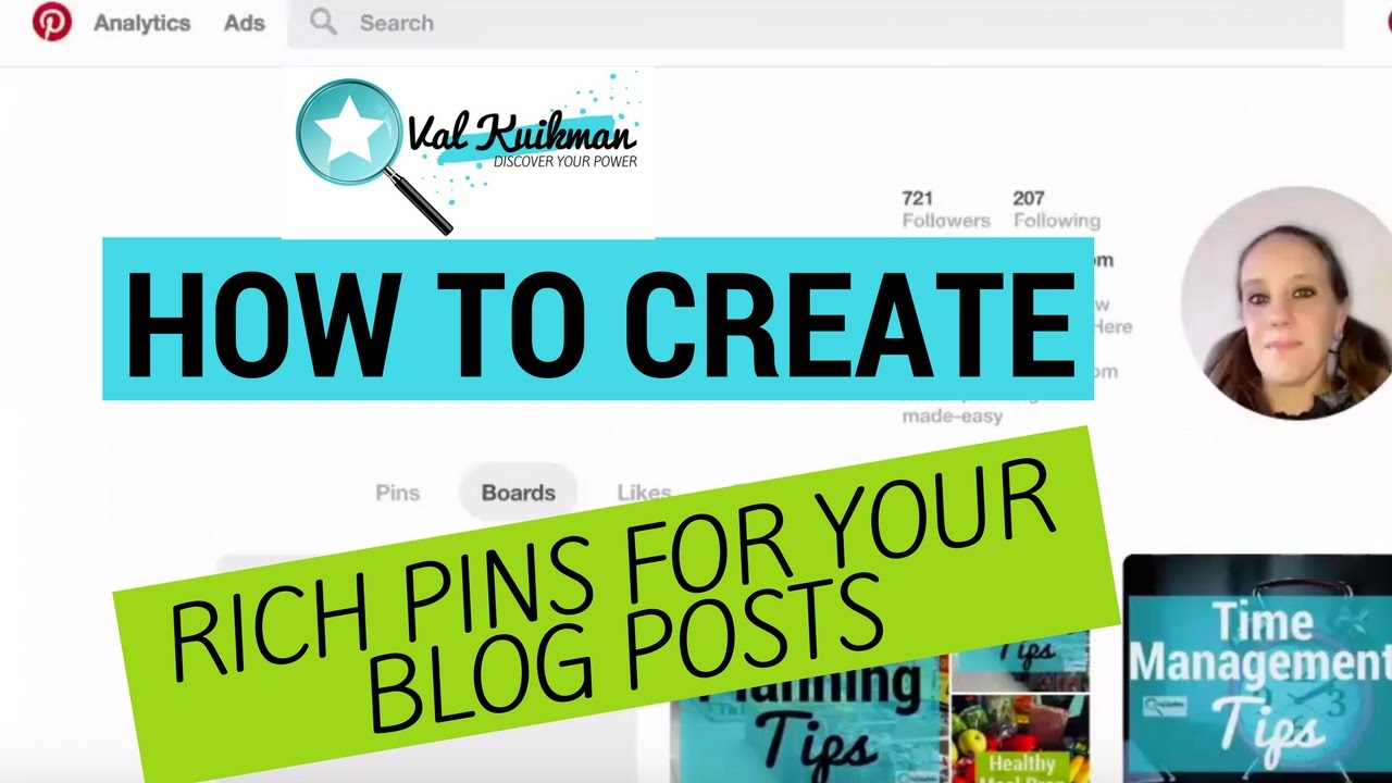 How To Create Rich Pins For Your Blog Posts | Pinterest For Business ...