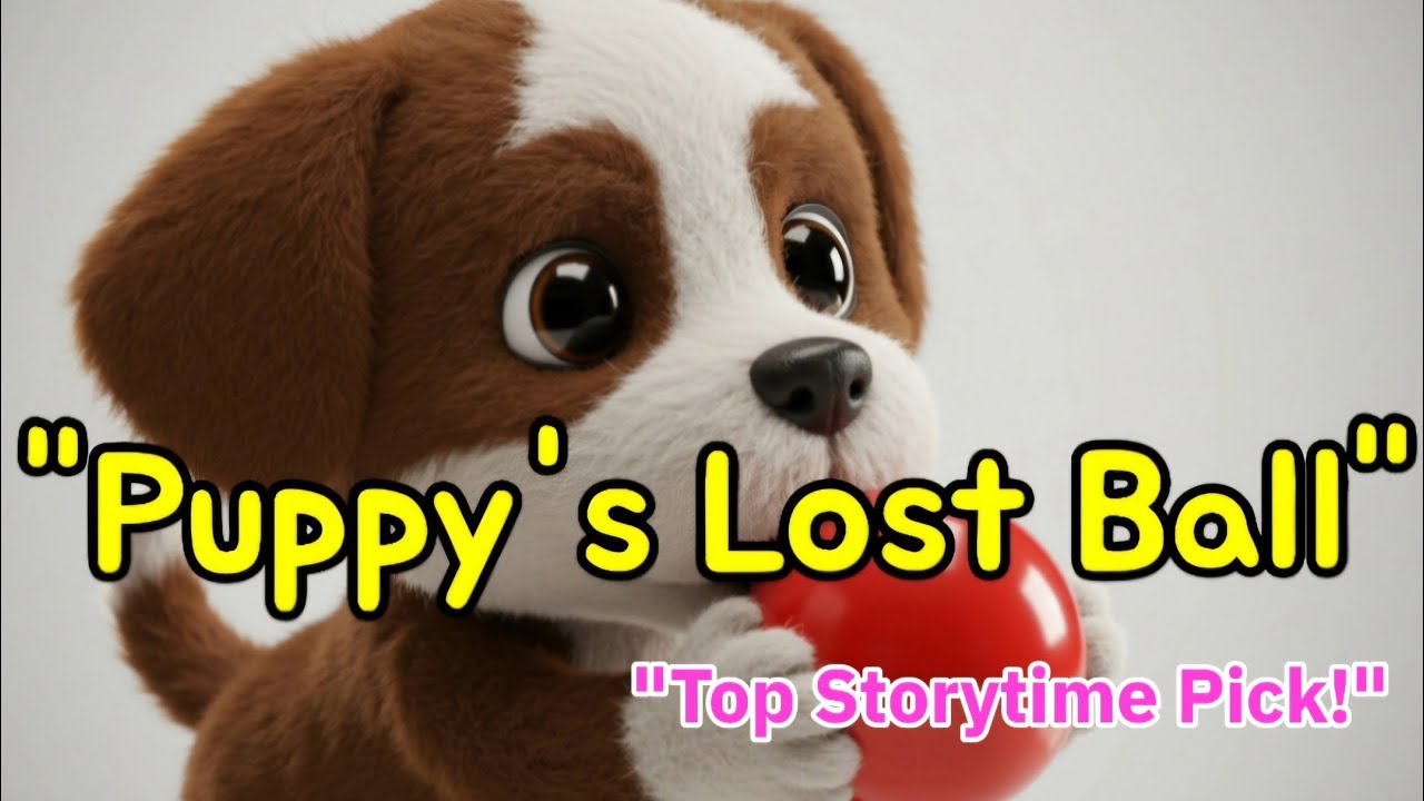 "Puppy's Lost Ball | English Story for Kids" - YouTube