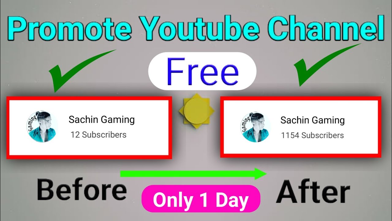 Promote youtube channel free | free channel promotion | 1000 ...