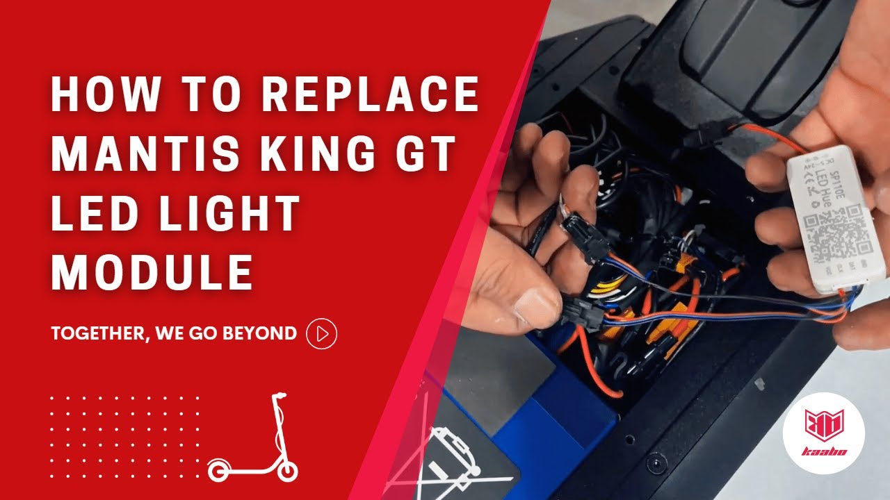How to replace kaabo Mantis King GT LED Light Module | Kaabo Official - YouTube