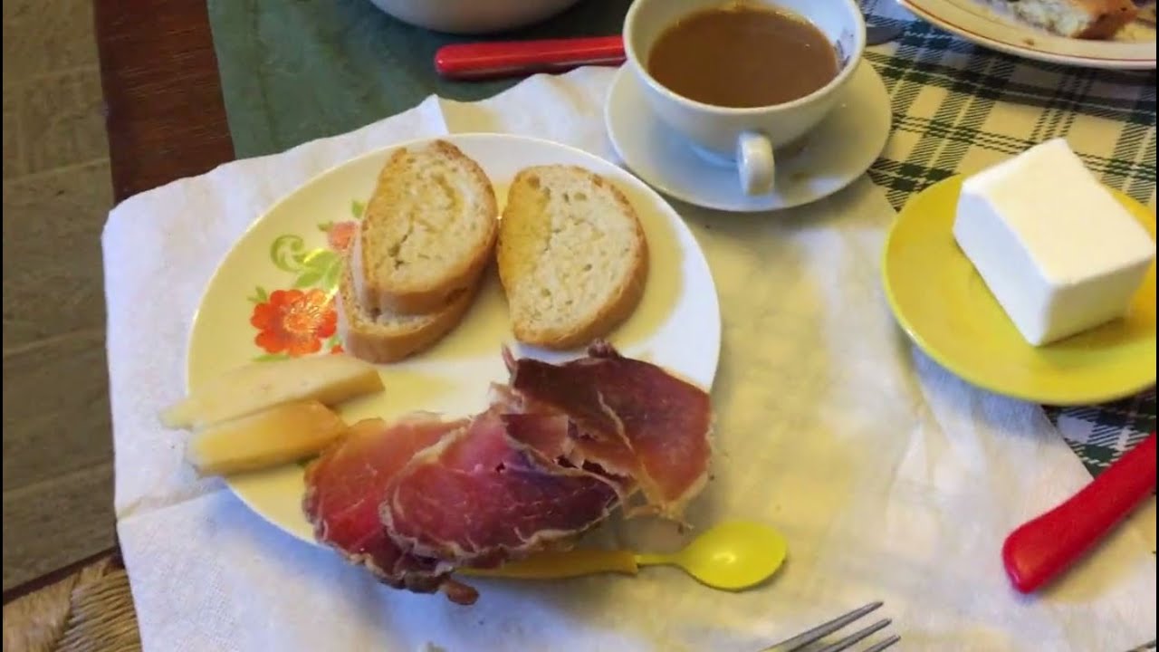 Wild Boar for Breakfast in Italy's Marche Region - YouTube