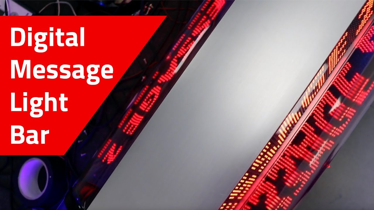 MVS Light - Digital Message Light Bar - YouTube