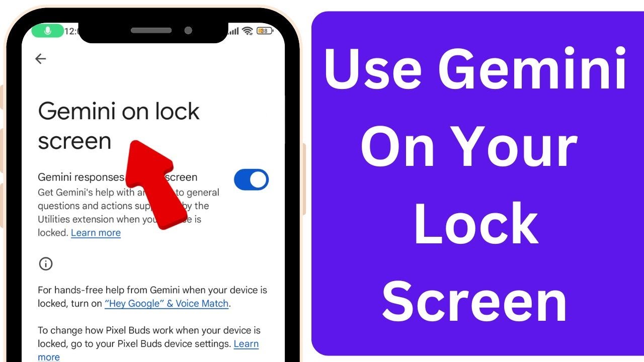 How to Use Gemini on Lock Screen | Gemini Responses on Lock Screen ...