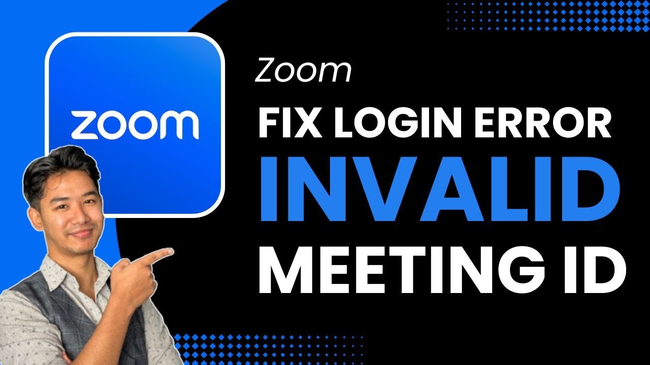 How to Fix Zoom Login Error (Invalid Meeting ID) - YouTube