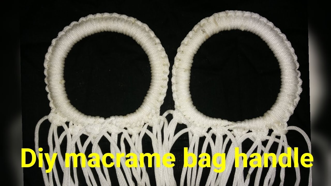 Diy how to make macrame bag handle # design 3 - YouTube