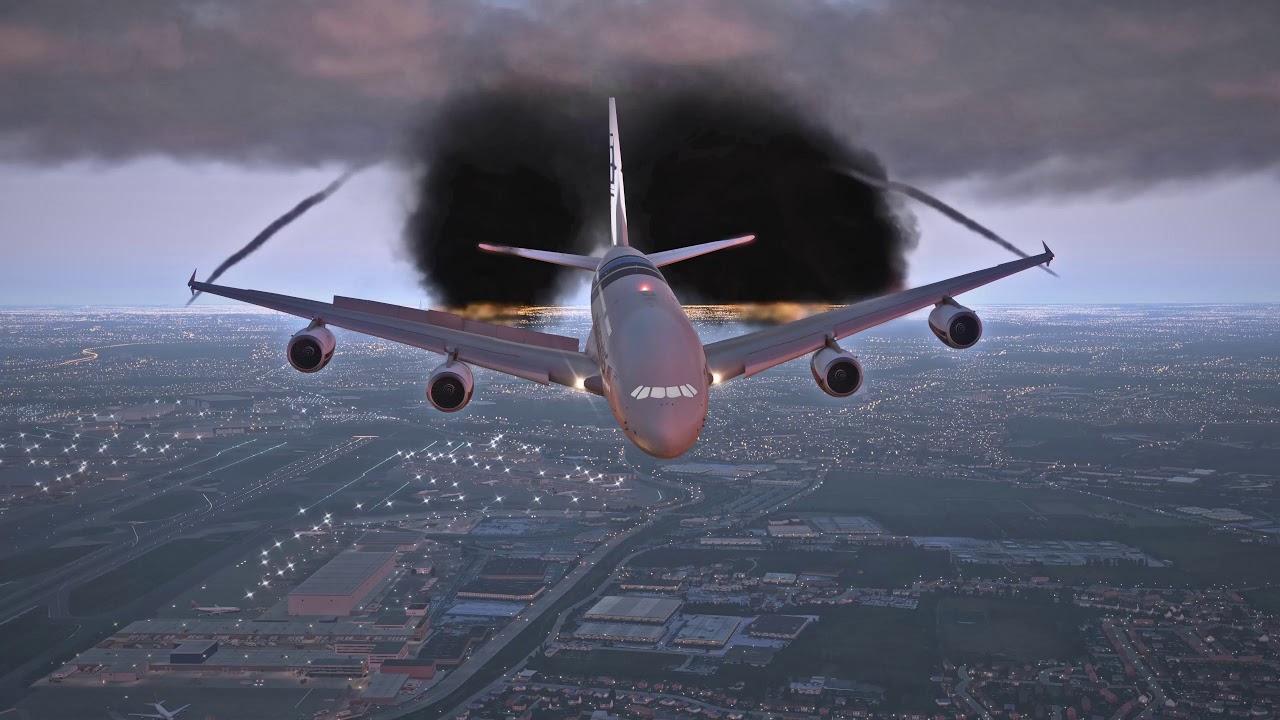 Malaysia Airlines A380 [Engine Fire] Emergency Crash Landing near ...
