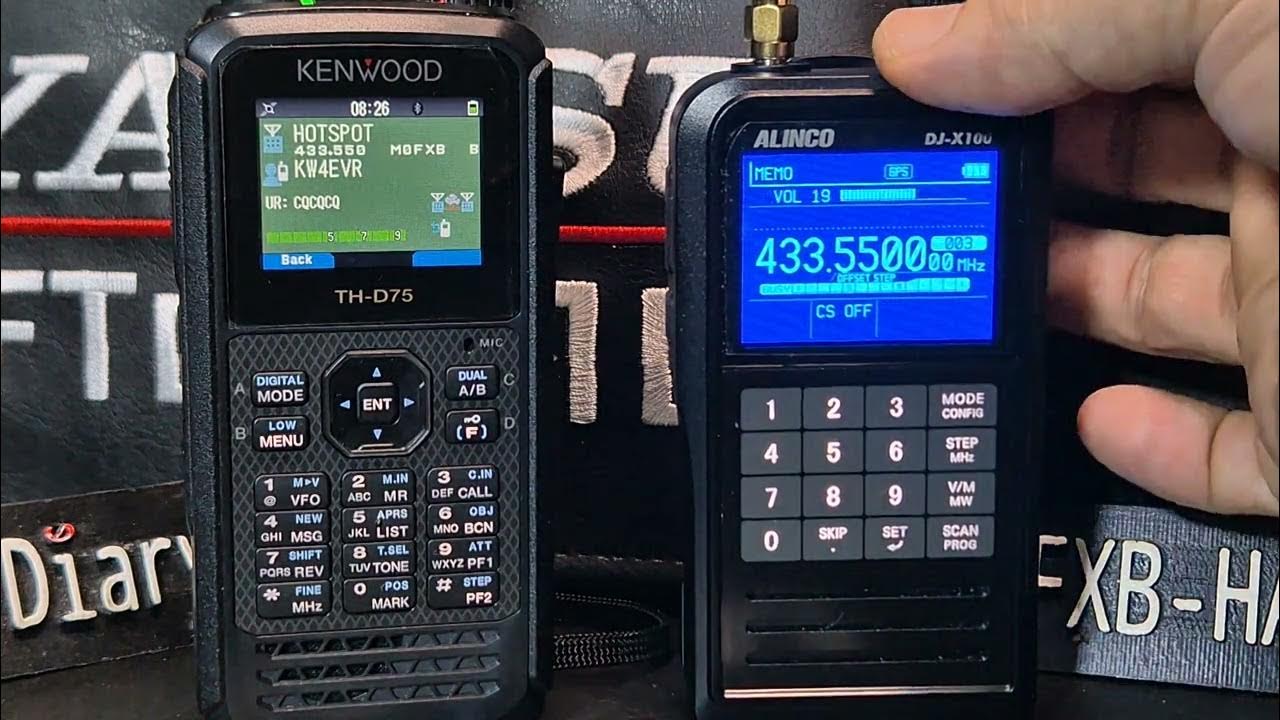 Kenwood Th-D75 & Alinco.DJ-X100 - YouTube