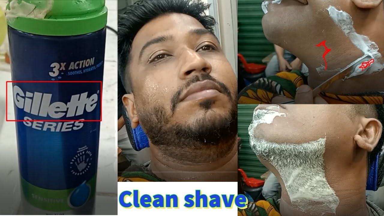 Man Shaved Off His Beard For The First Time with gillette . - YouTube